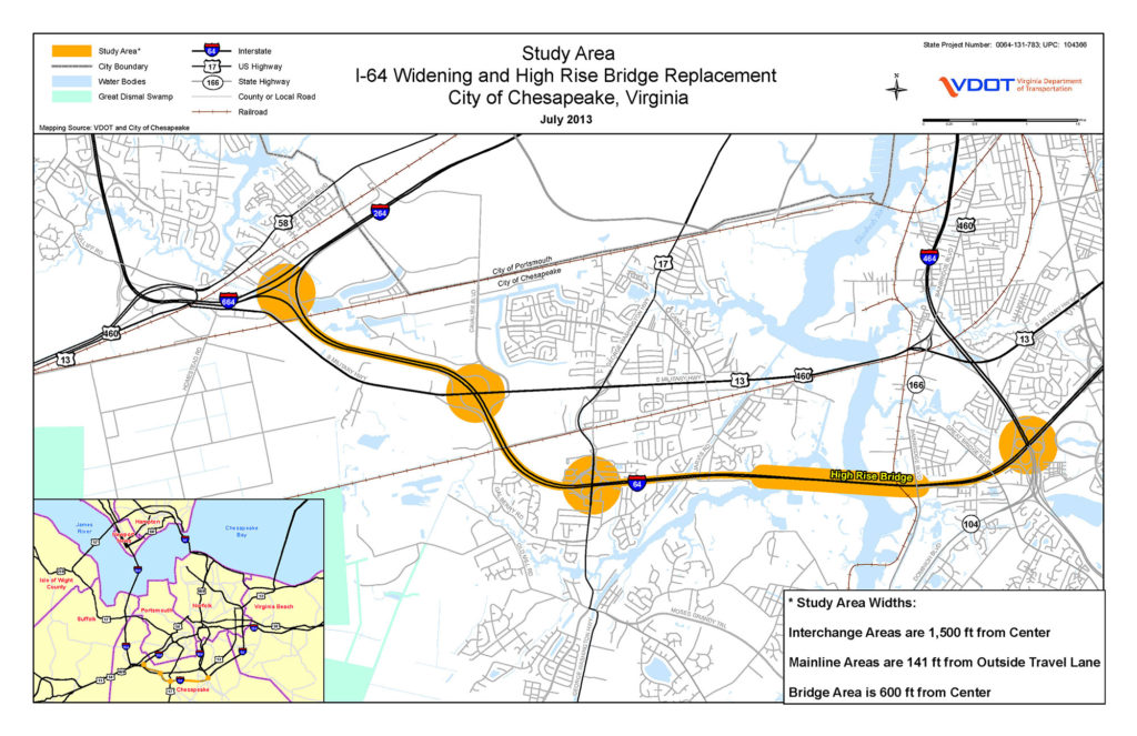 VDOT I-64 High Rise Bridge Corridor Study - HMMH
